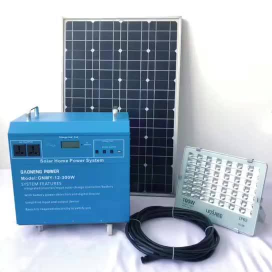 100w 300w 500w Small Solar Panel Power System Home 220v 230v Off Grid ...
