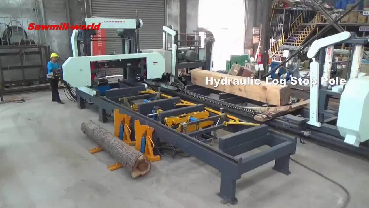 Fully Automatic Hydraulic Wood Cutting Band Sawmill Horizontal Portable ...