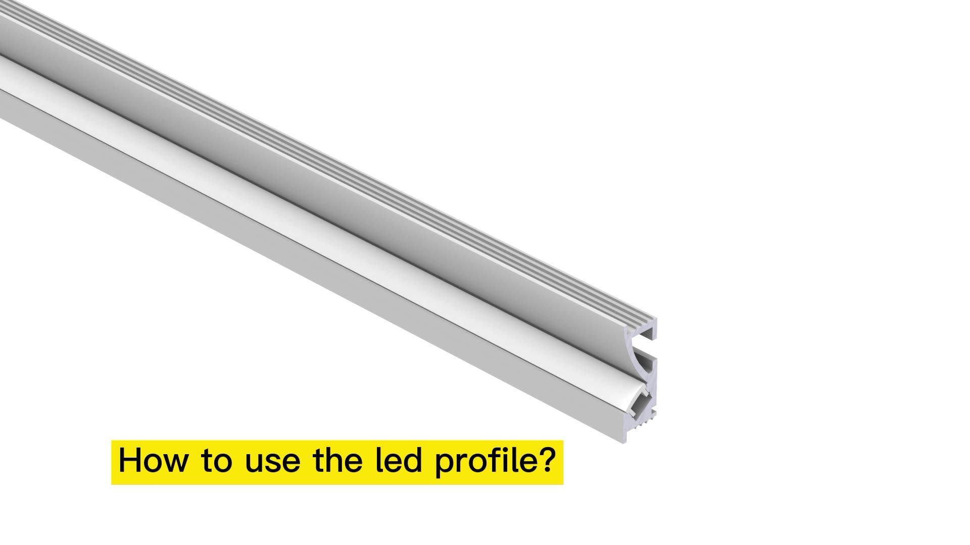 K91 Linear Light Plaster Aluminium Wall Mount 6063-t5 Silver Led Alu ...