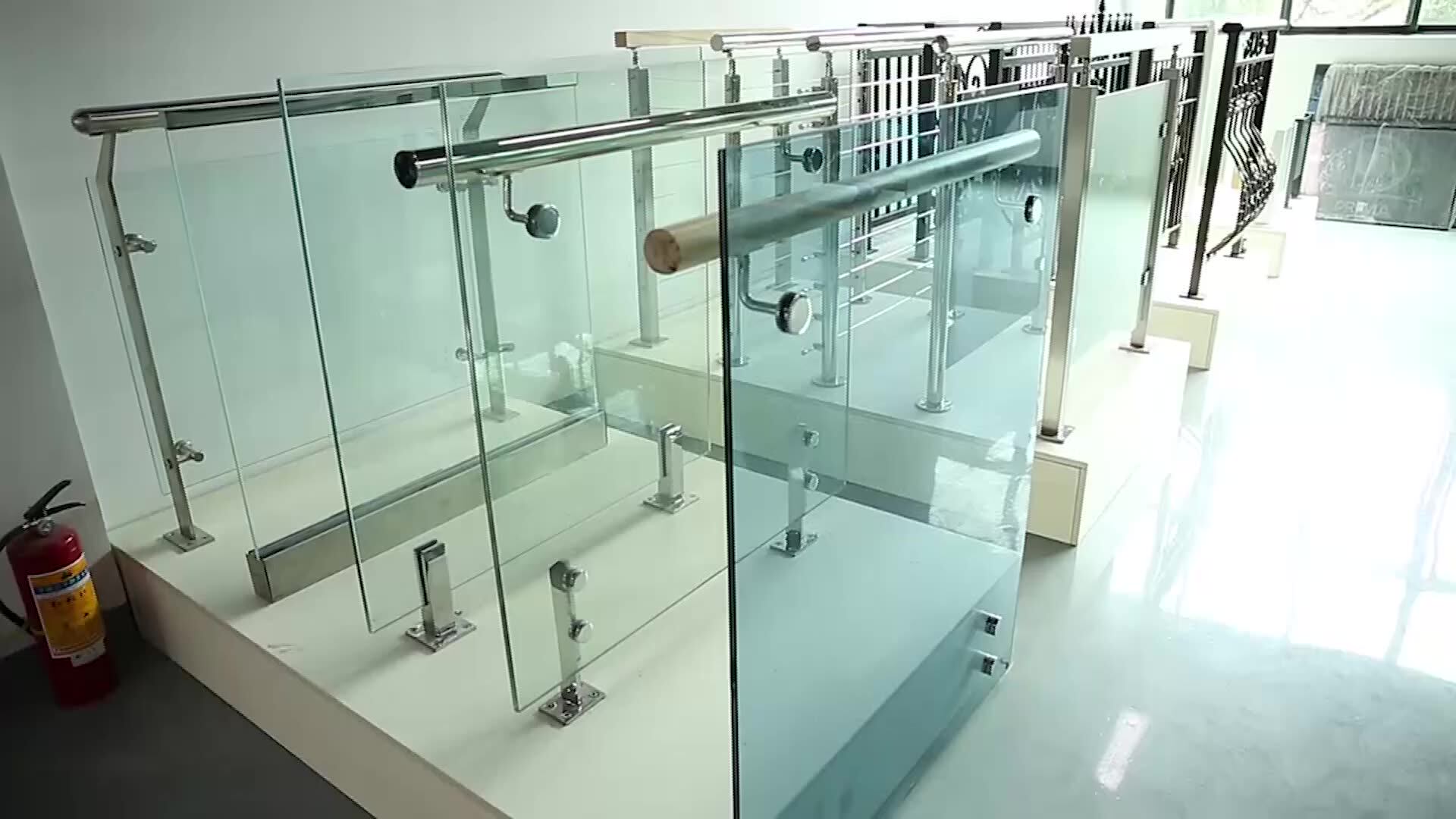 Prima Modern Glass Deck Railing Outdoor Glass U Channel Frameless 12 ...