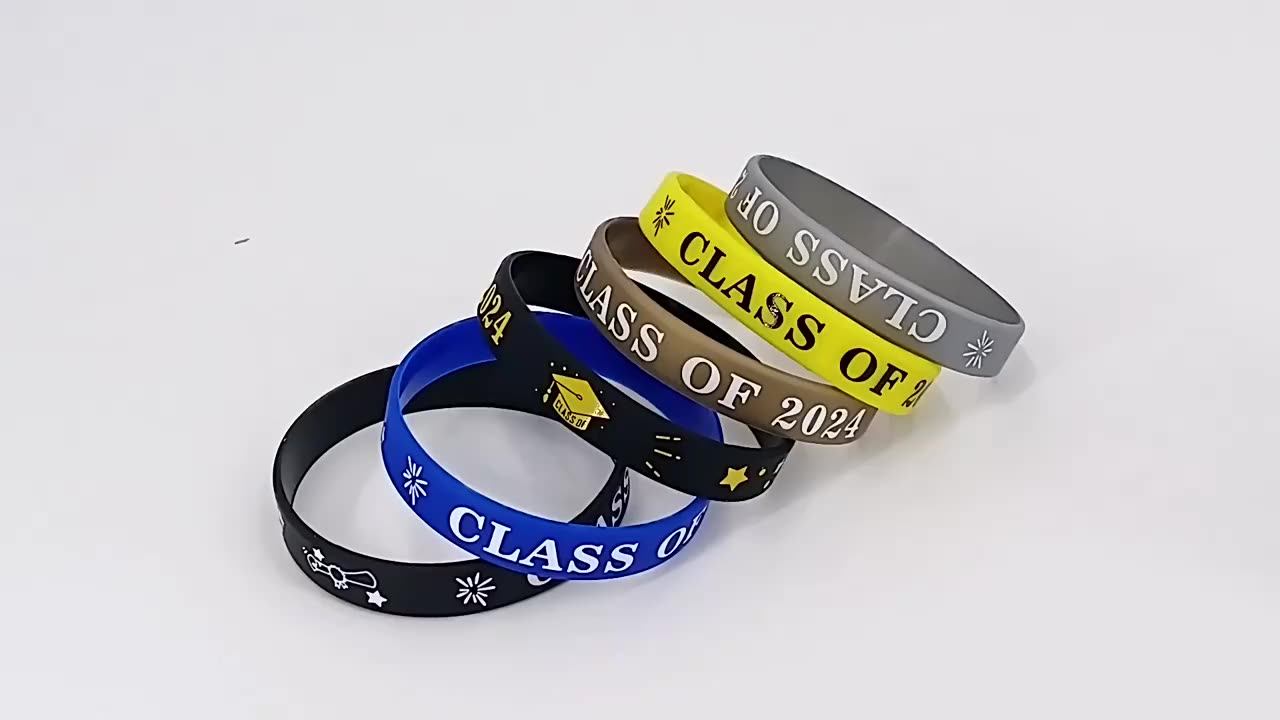 Class Of 2024 Graduation Wristbands Congrats Grad Silicone Bracelet ...
