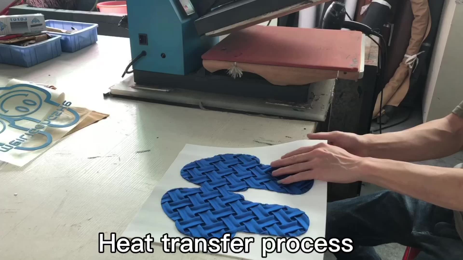 Custom Printed 3d Pvc Rubber Logo For T-shirt Heat Transfer Press ...