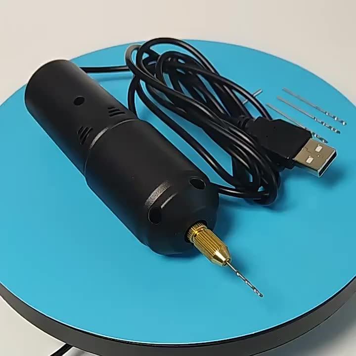 Mini Hand Drill Usb Electric Drill Pearl Aircraft Model Epoxy Puncher ...