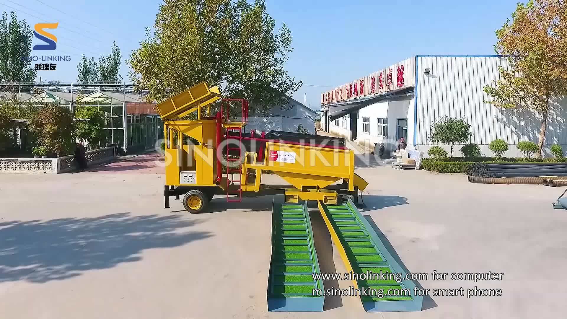 Sinolinking Gold Concentrate Machine Gold Sluicing Equipment - Buy Gold ...