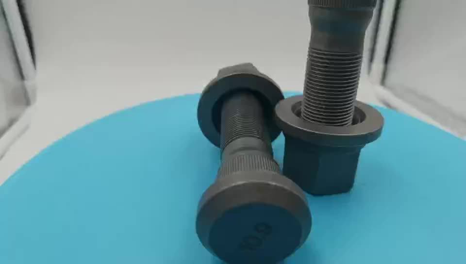 Truck Tyre Hub Stud Phosphating Black/grey 9424010371 Knurling Bolt ...