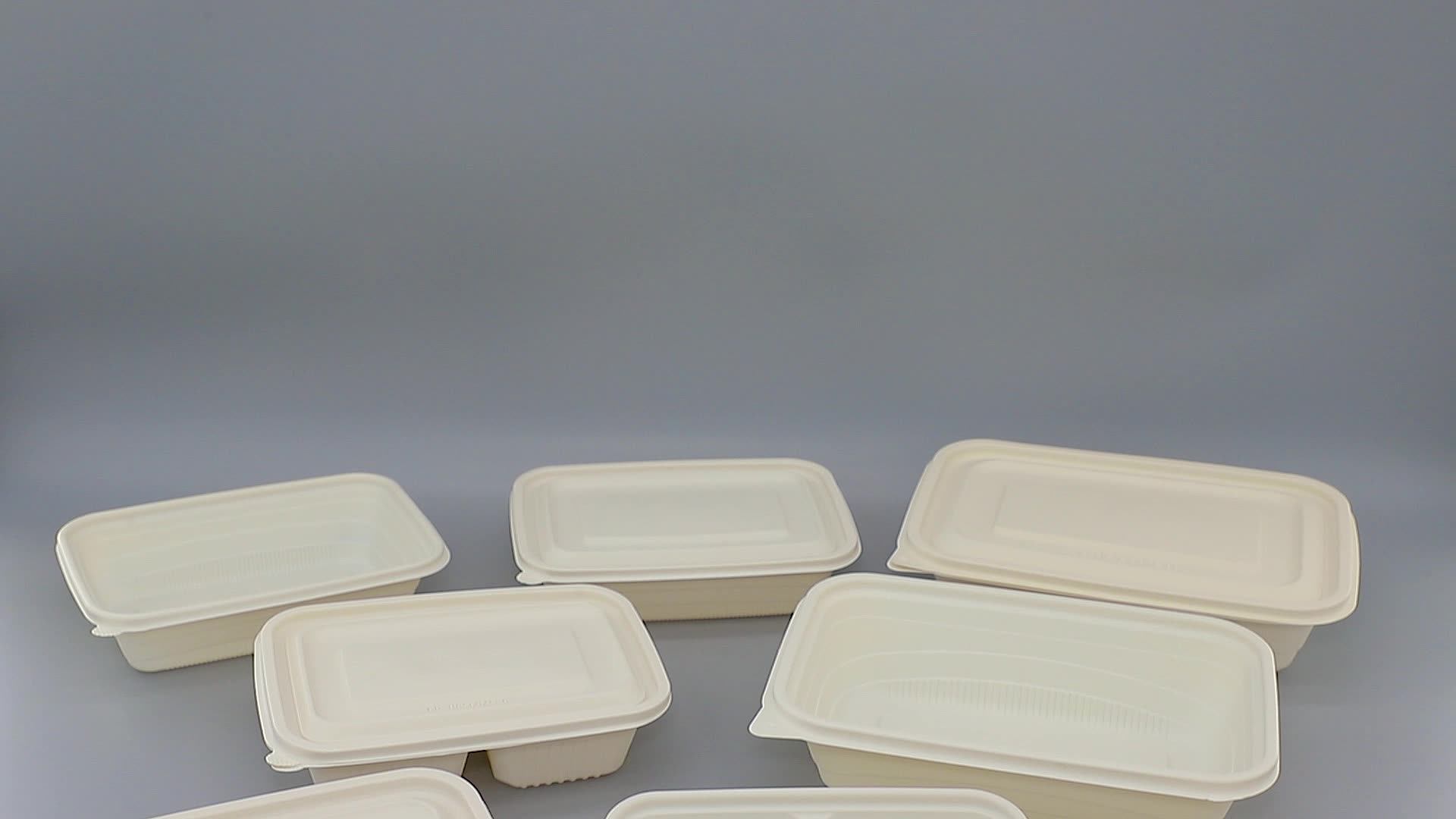 Compostable Eco-friendly Cornstarch Food Container Biodegradable ...