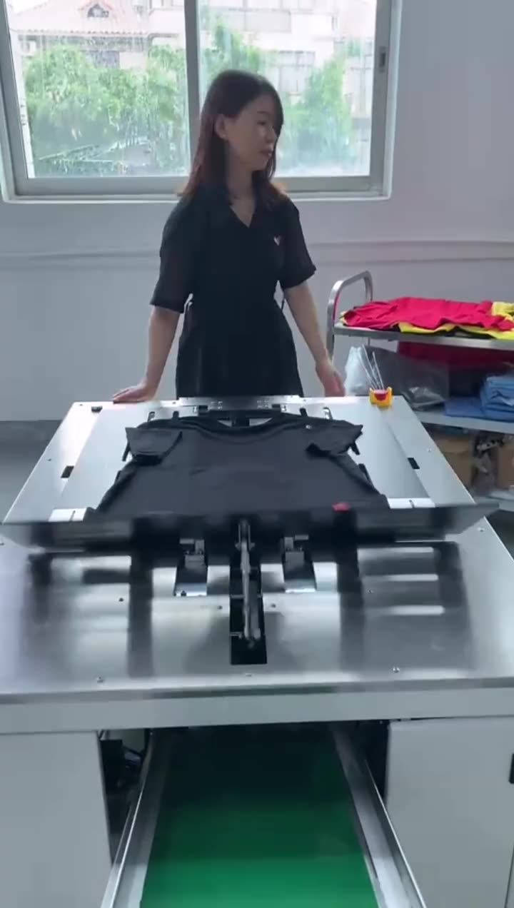 Towel T-shirts Folding And Packing Machine Clothes Ironing Thin Sports ...