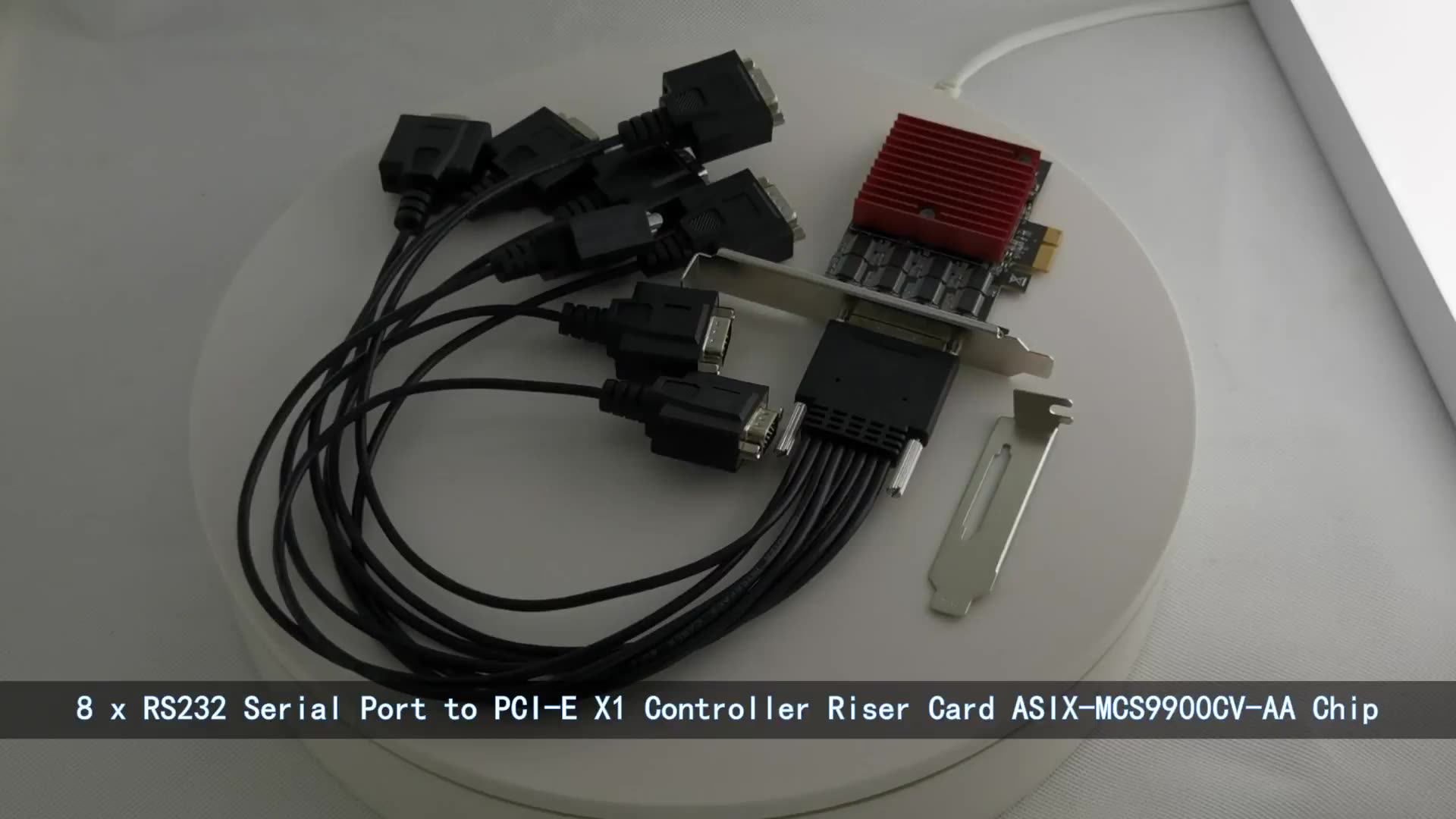 Factory Wholesale 8 X Rs232 Db9 Serial Port To Pci-e 1x Expansion Riser ...