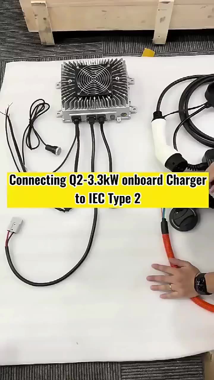 6.6kw Electric Vehicle 96v Lithium Battery Charger 48v 100v 100ah 3.3kw Waterproof Golf Cart ...