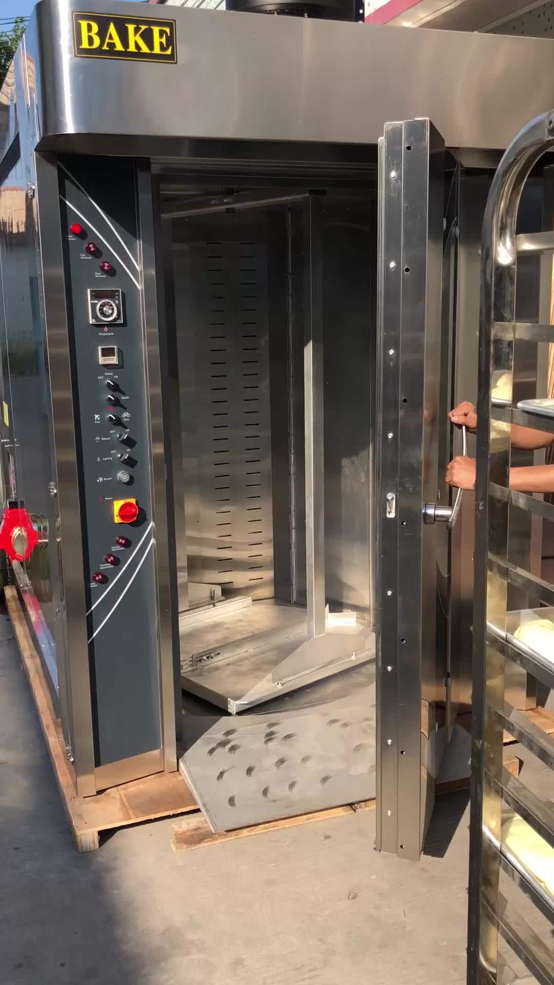 32 Trays Diesel Rotary Oven With Italy Riello Diesel Burner 16/32/36/64 ...