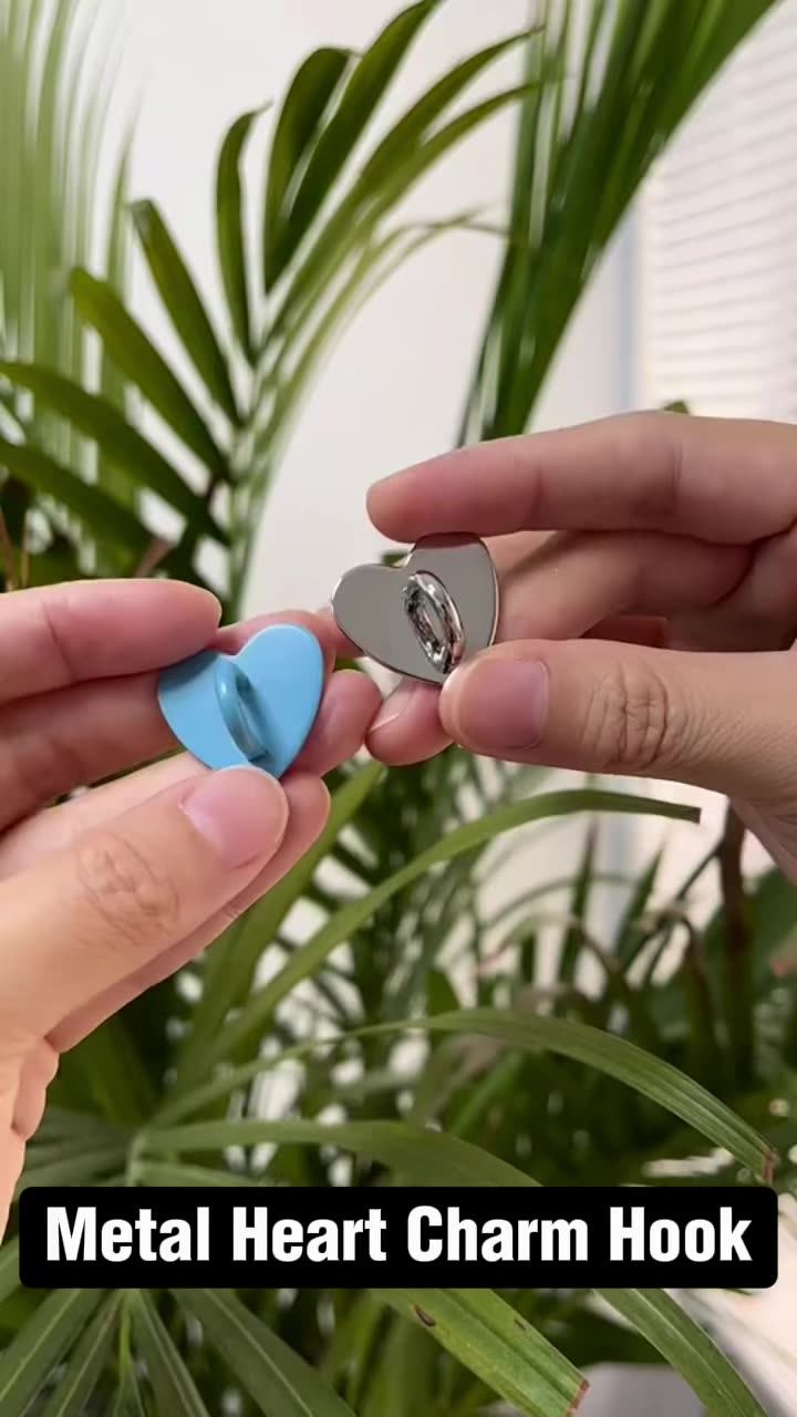 Adhesive Metal Phone Finger Ring Grip Pink Heart Mobile Phone Hook ...