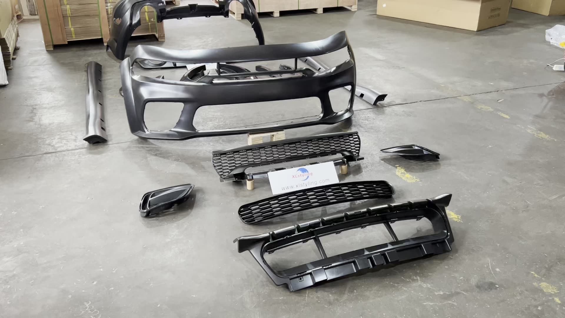 Car Conversion Facelift Bumper Srt Hellcat Widebody Bodykit For Dodge ...