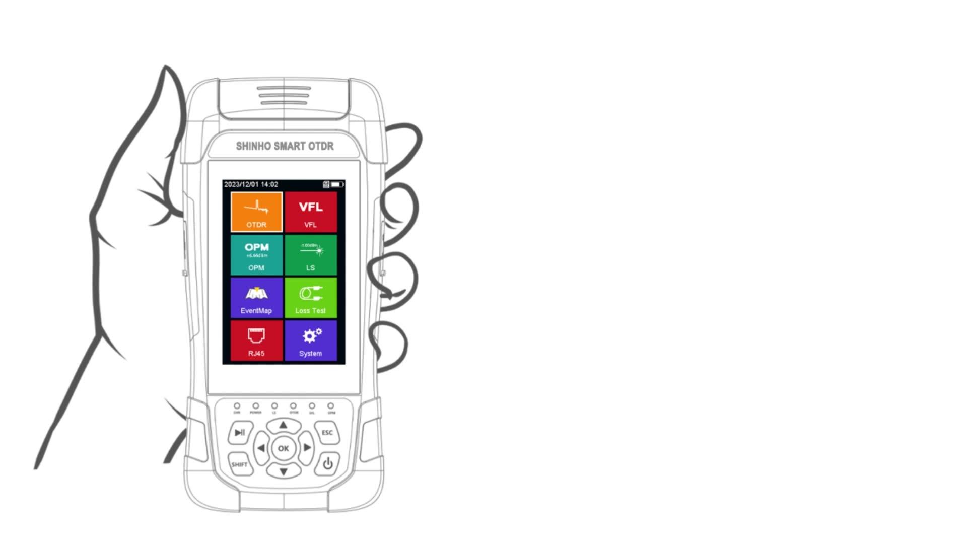 Optical Time Domain Reflectometer Otdr 8 In 1 Fiber Optica Power Meter ...