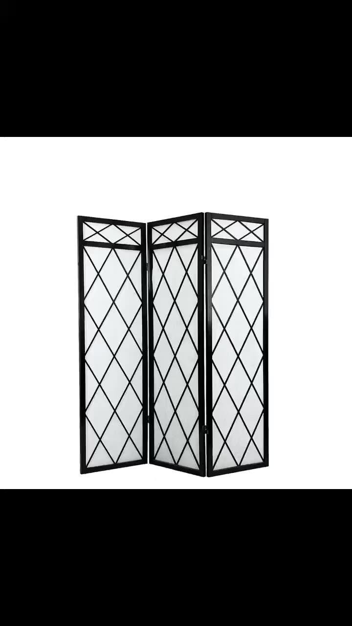 Moveable Wooden Partition Wall System Decorative Shoji Screen Folding ...