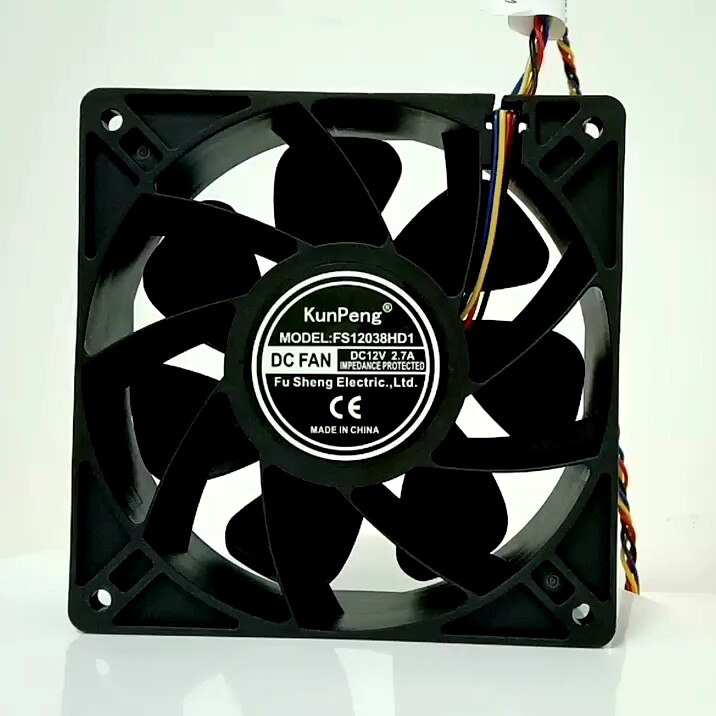 12038 120*120*38 1238 12volt Brushless Dc Fan Ultra High Speed 4 Pin 4 ...