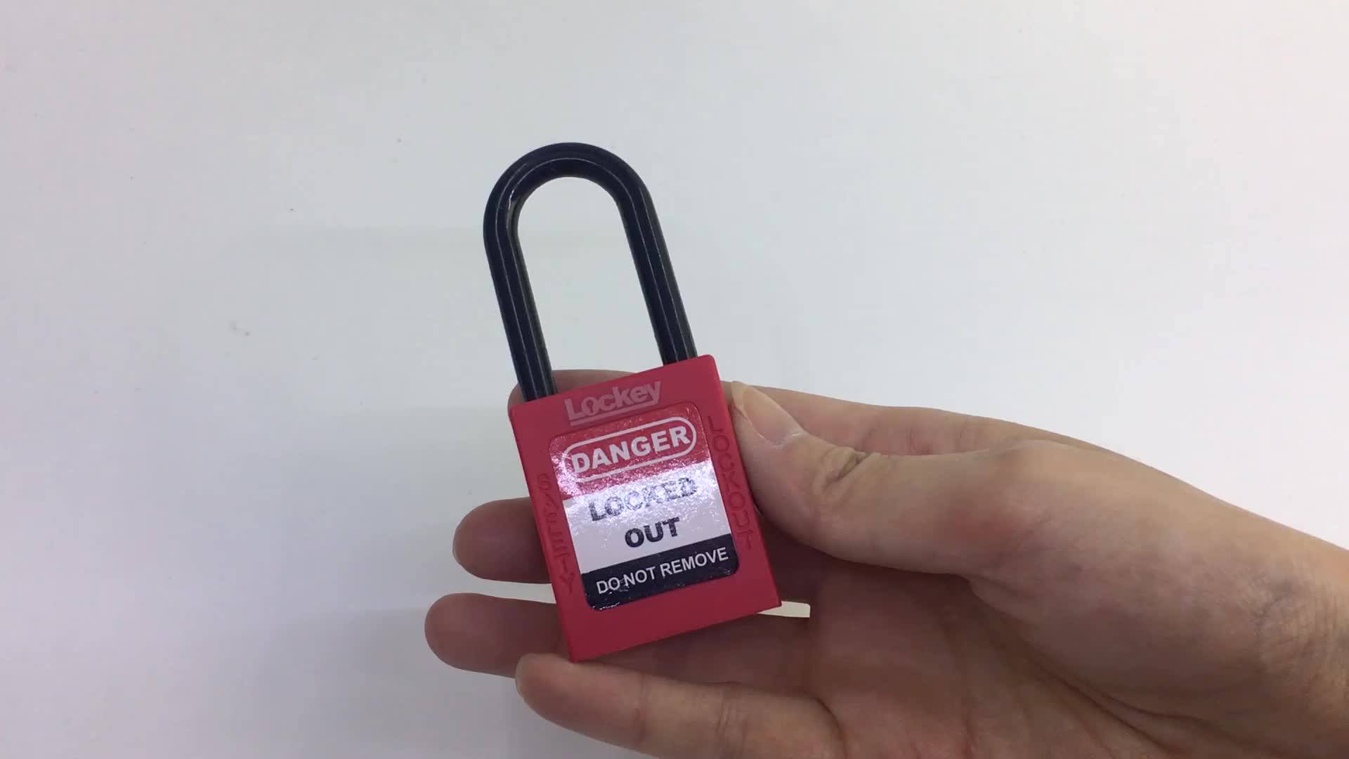 Electrical Abs Plastic Lockout Padlock Safety Lock Padlock Combination ...