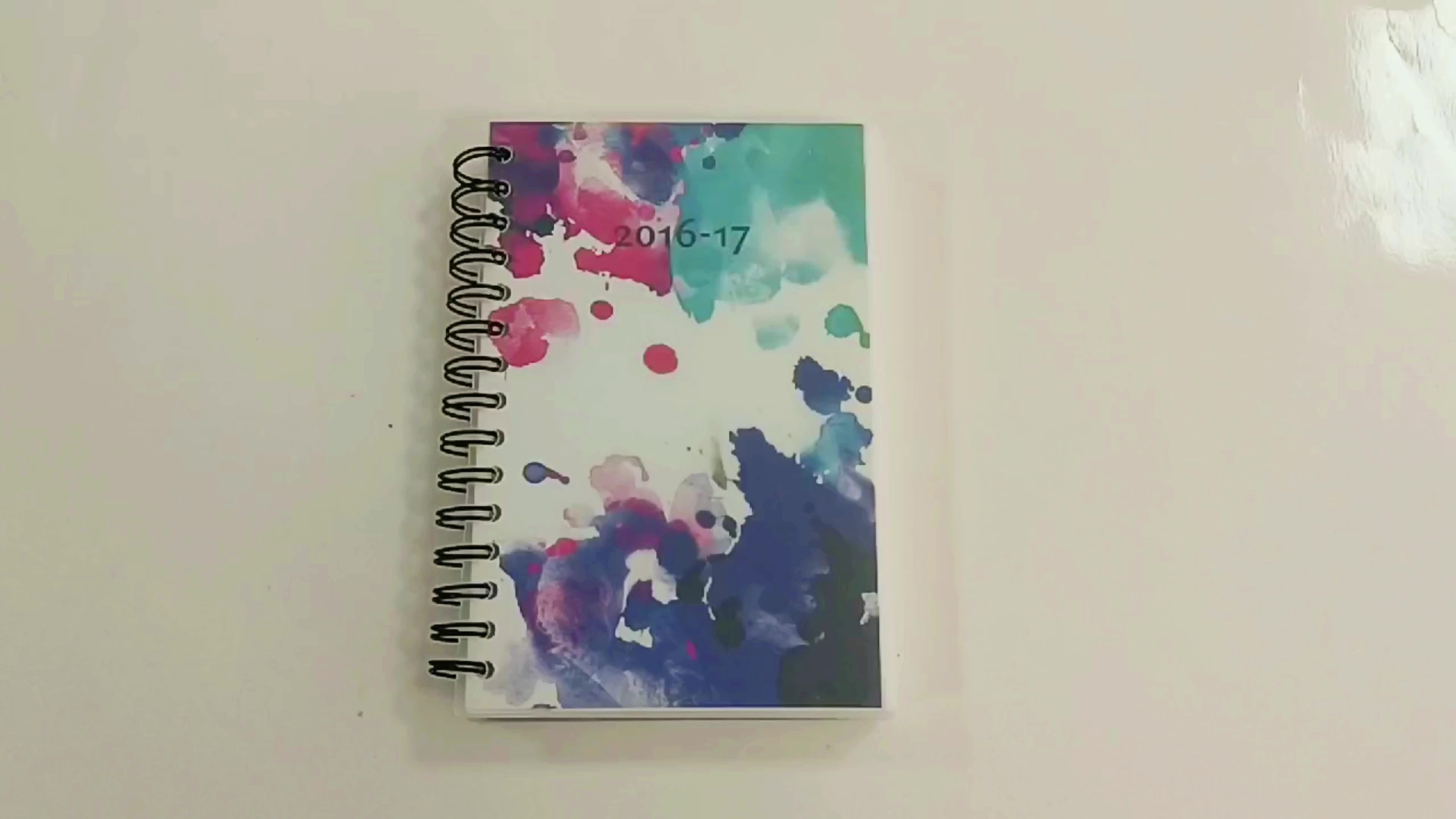 Custom Personalized Spiral Binding School Students A5 Size Plastic ...