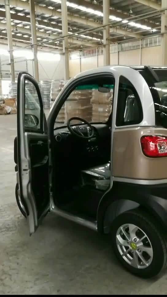 New Design 100% Pure Electric Mini Car Two Seaters Four Wheel Electric ...