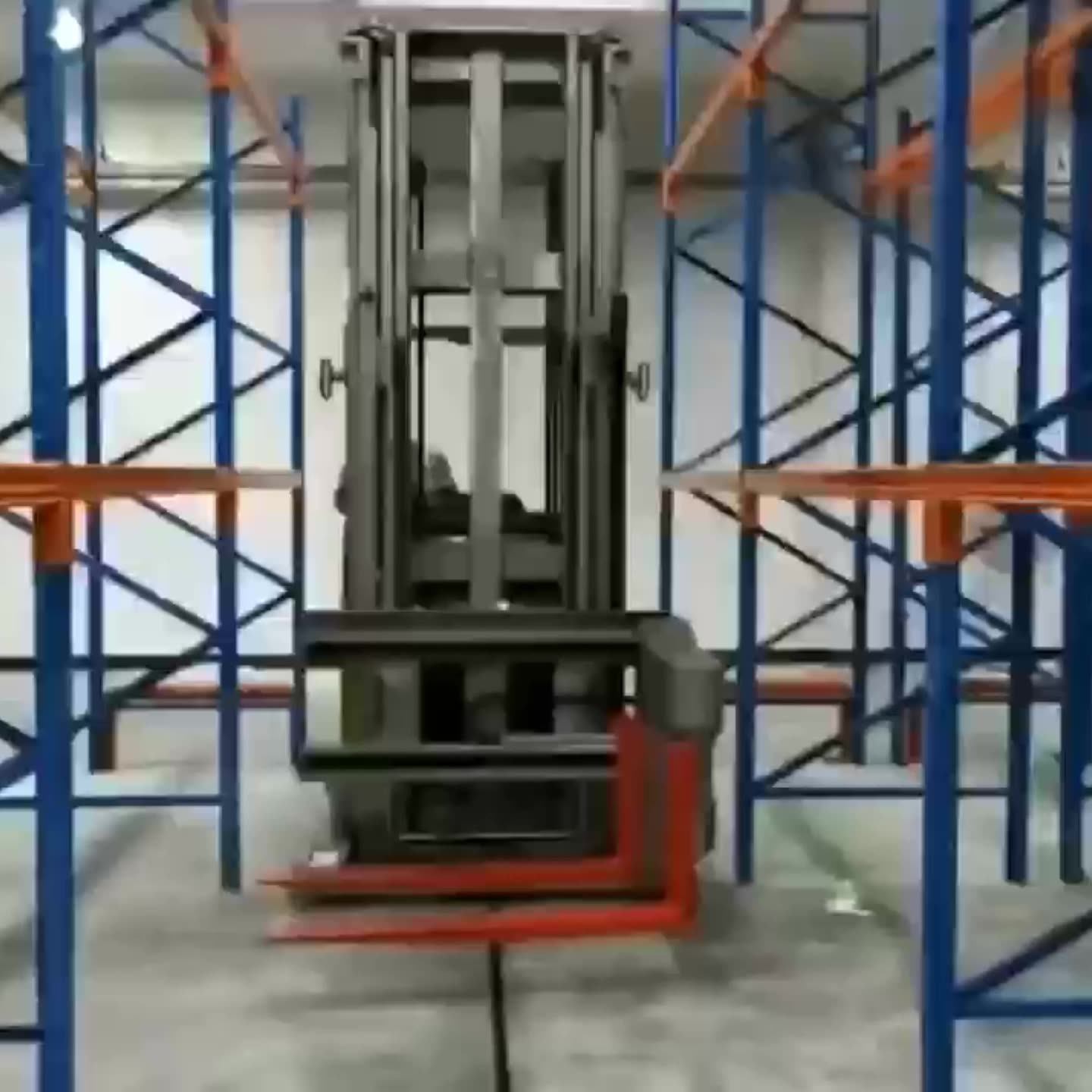 Narrow Aisle Forklift Fully Electric Pallet Stacker 1000kg 1500kg ...