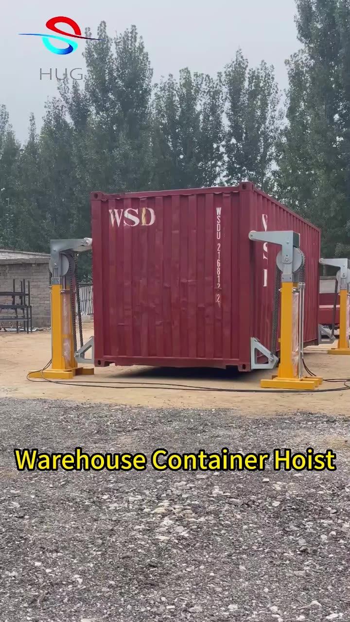 40ft 20ft Semi-automatic Container Hydraulic Telescopic Stands ...