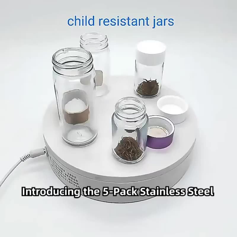 Recyclable Glass Manufacturer Airtight Childproof 5 Pack Baby Jeeter ...