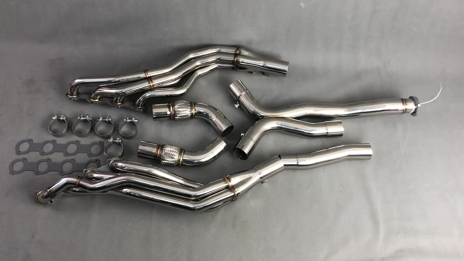 Custom Long Tube Header For Mercedes Benz E55 Cls55 Amg Exhaust ...