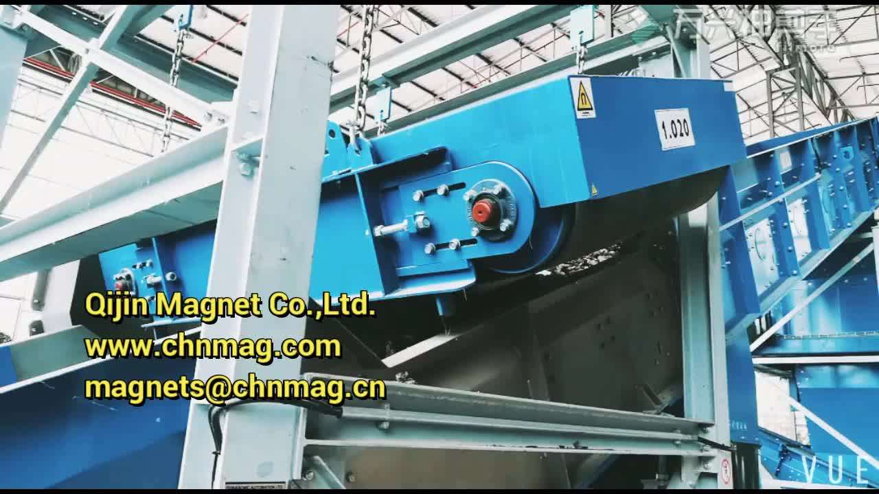 Cross Belt Magnetic Separator For Conveyor Ferrous Metal Removal - Buy ...