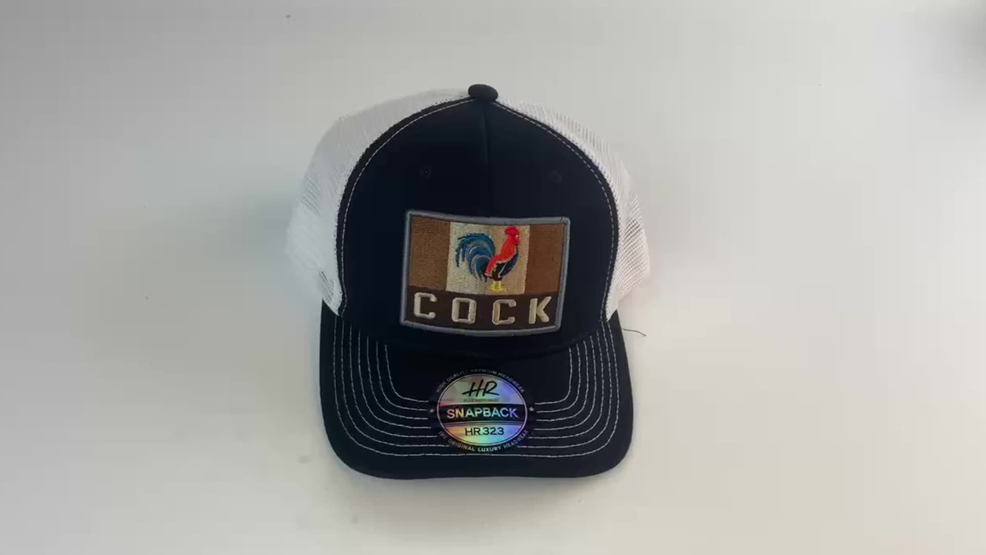 Custom Puff Print Outdoor Trucker Fitted Hat 6 Panel Sports Rope ...