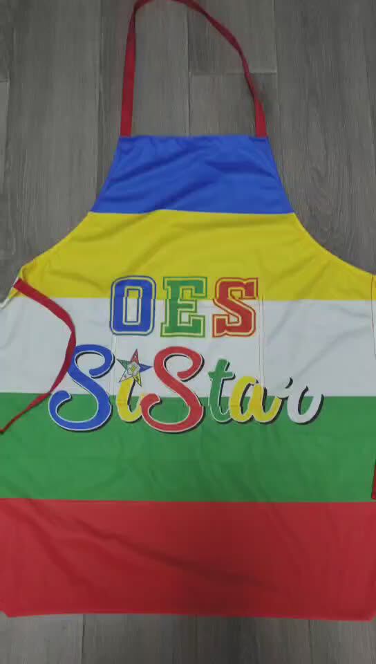 Order Of The Eastern Star Apron Sublimation Printing Kitchen Oes Apron ...