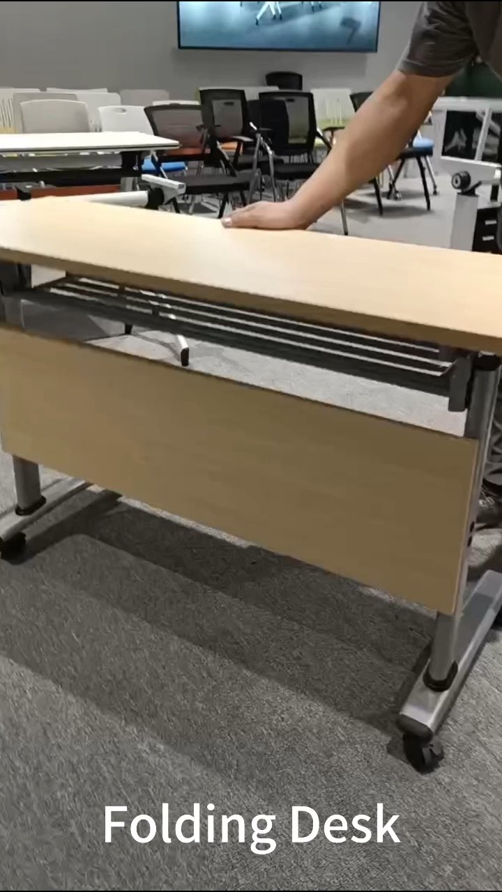 Folding Training Table Long Conference Table Movable Large Desk Student ...