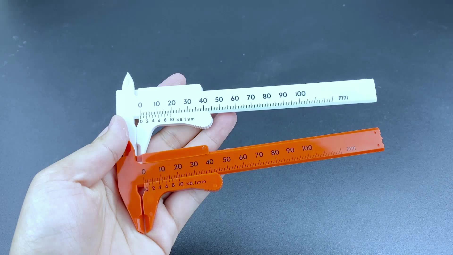 0-80mm Plastic Vernier Caliper Precision Measurement Plastic Ruler ...