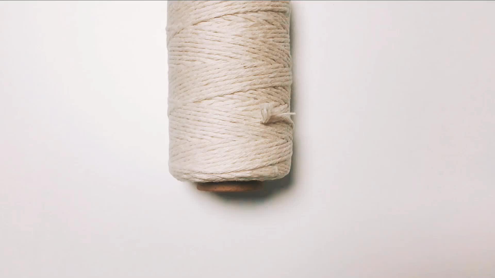 Natrual White Organic 2mm Cotton String,Cotton Rope - Buy 2mm Cotton ...