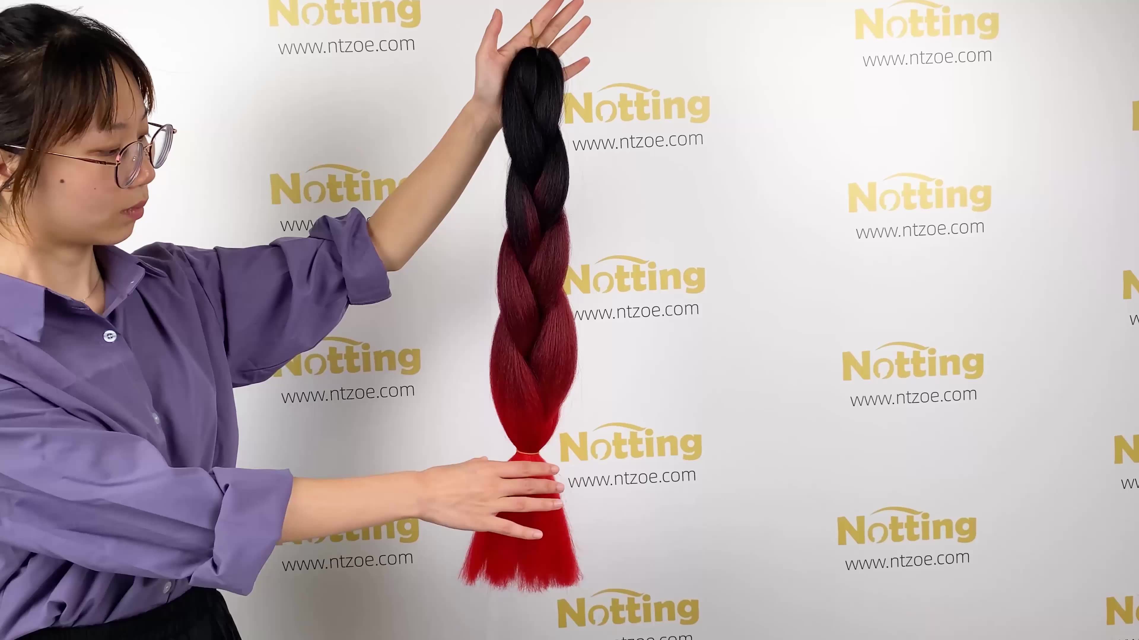 Wholesale 41inch 82inch Xpression Outreing Braiding Hair Synthetic ...