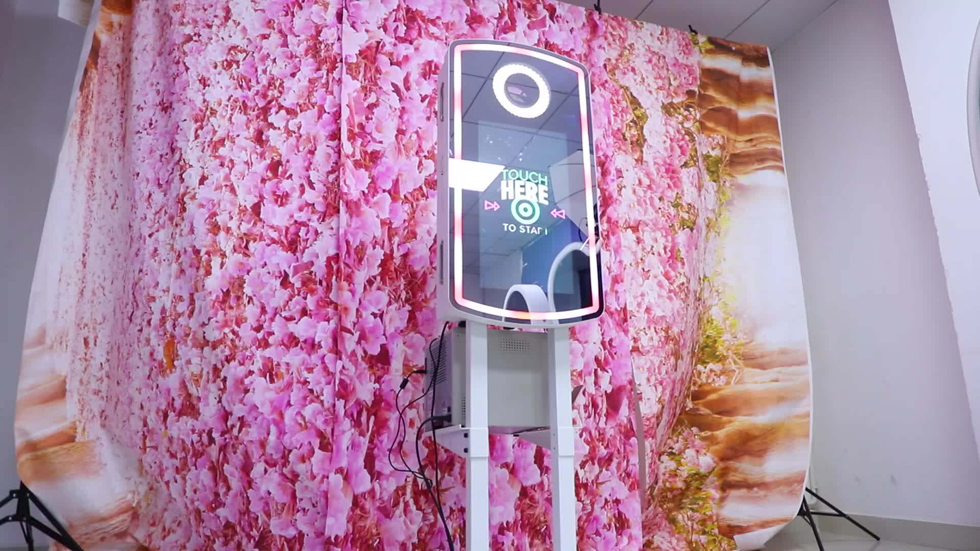 Wedding Touch Screen Kiosk Selfie Miroir Kiosk Machine Magic Mirror ...