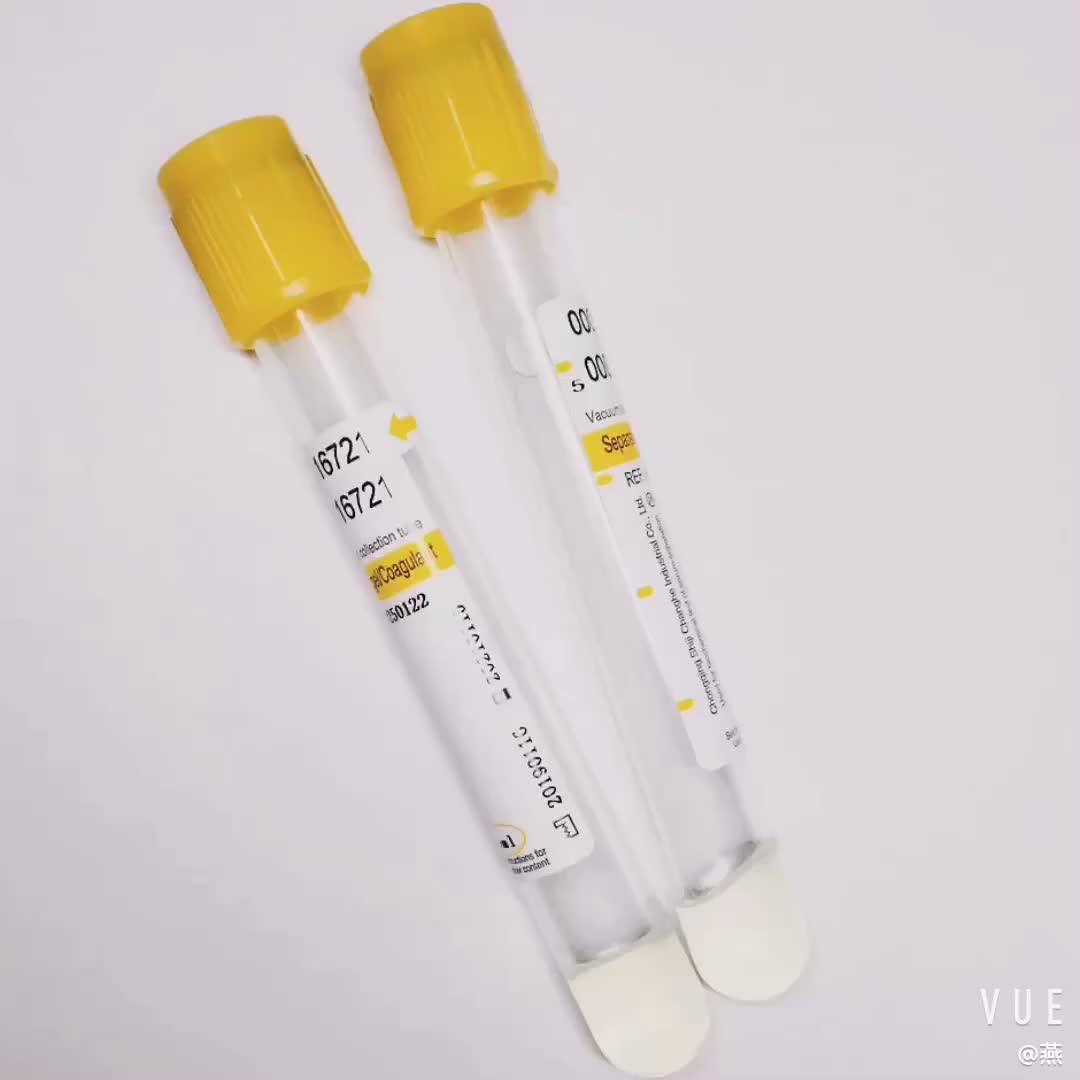 Serum Separation Tube With Gel - Buy Disposable Blood Collection Tubes ...
