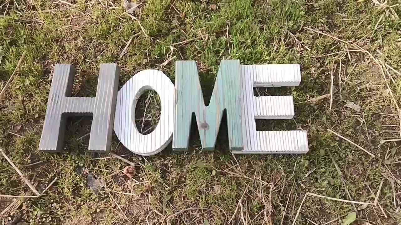 Letras De Madera Rusticas Home & Love Con Letras De Madera ...