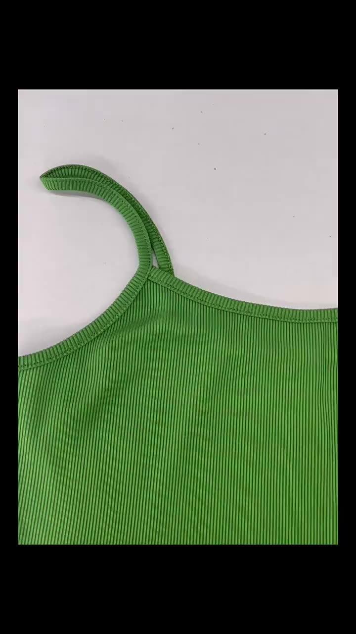 Bomblook C403st02 Workout Outfits Skims Tank With Shorts Stretchy Two ...