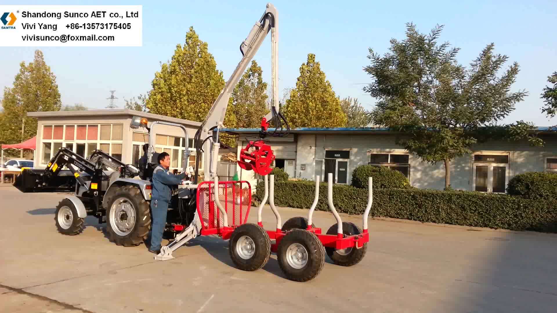 Log Loader Traielr Timber Trailer Loader Equipments Zm5004 - Buy Timber ...