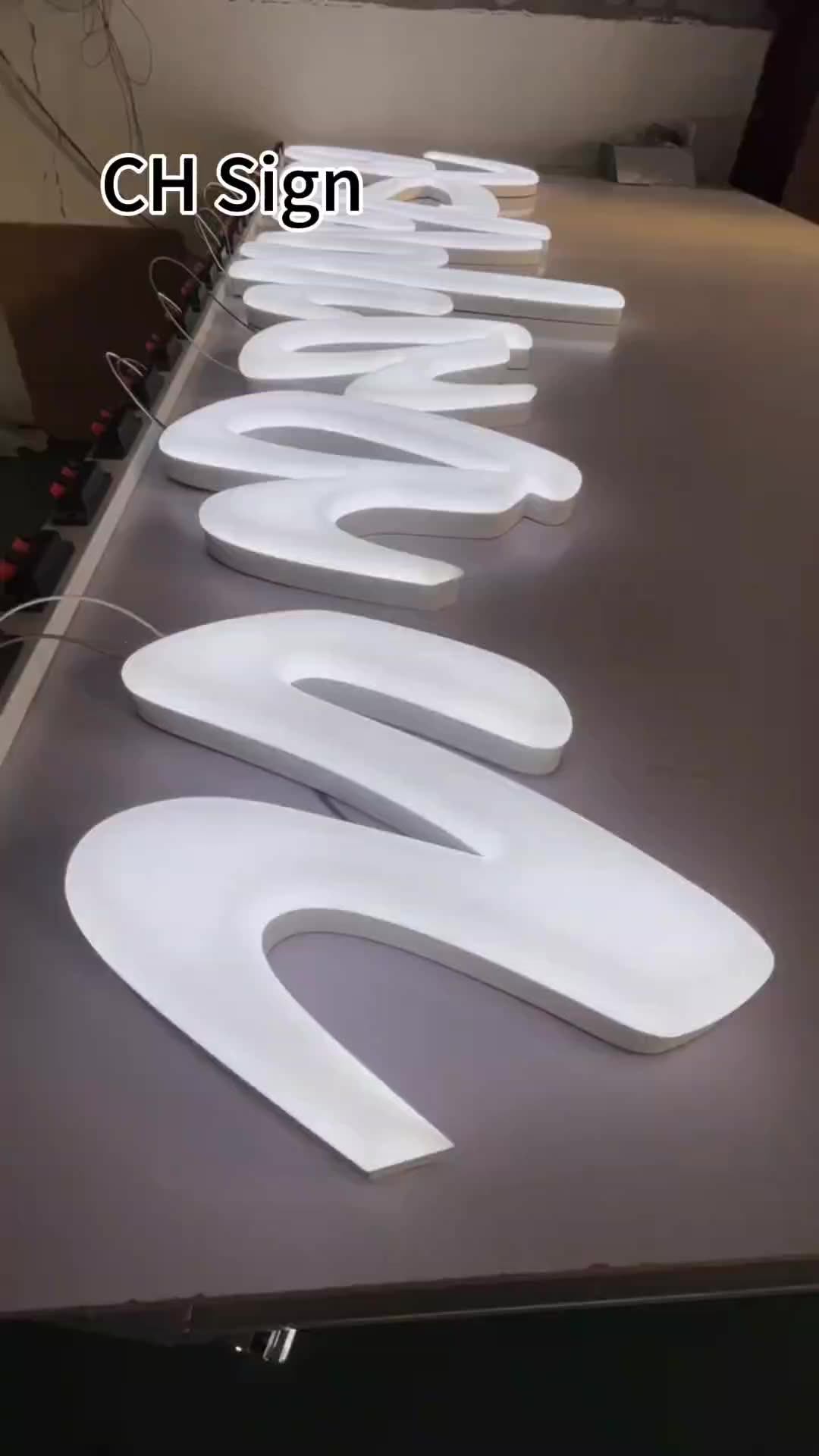 Acrylic Backlit Alphabet Lettering Signs Outdoor Led Decor Advertising ...