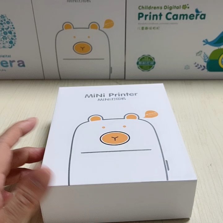 Mini impresora térmica con forma de gato, materiales de aprendizaje ...