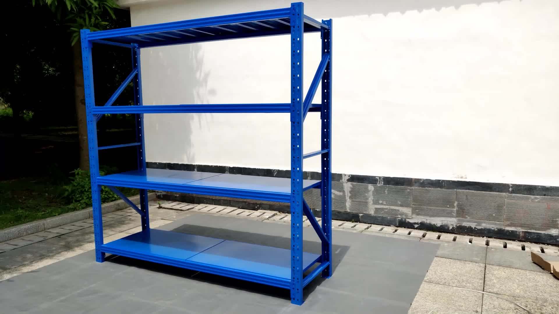 工厂服装架中型仓储货架仓库库房重型轻型货架铁置物架不锈钢货架-阿里巴巴