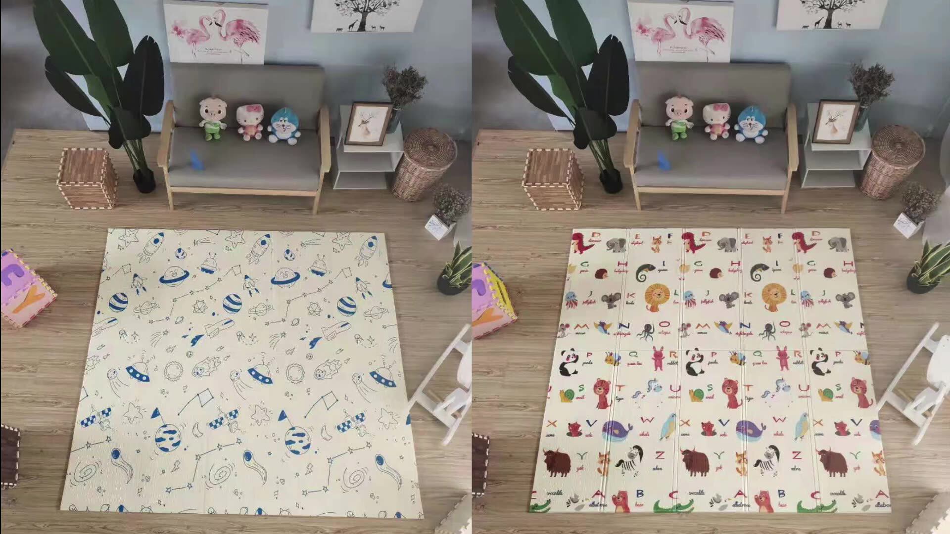 Foldable Baby Play Mat Xpe Puzzle Mat Educational Children's Carpet In ...