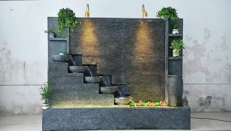 Water Fountain Curtain Wall For Hotel Reception Hall Decoration - Buy ...