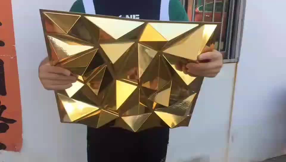 Shiny Gold 3d Wall Panels Pvc Glitter Effect - Buy Pvc Wall Panel Gold ...