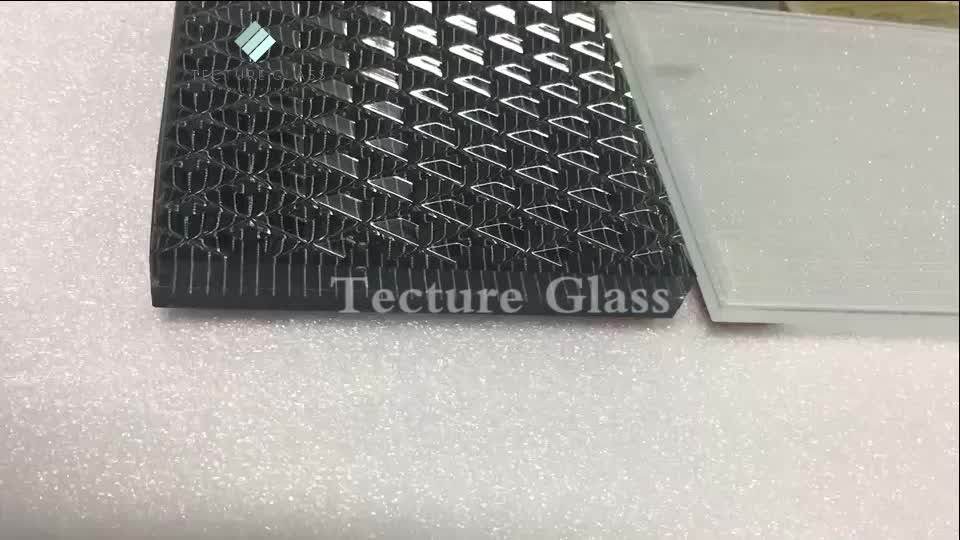 Tecture Shimmering Golden Color Woven Fabric Laminated Tempered Glass ...