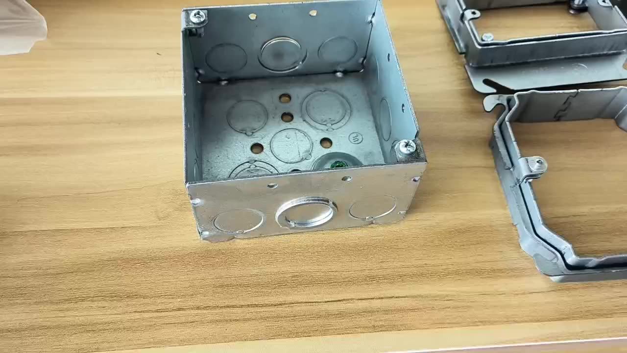 Red 4x4 Square Galvanized -steel Electrical Metal Boxes 52171p-r - Buy ...