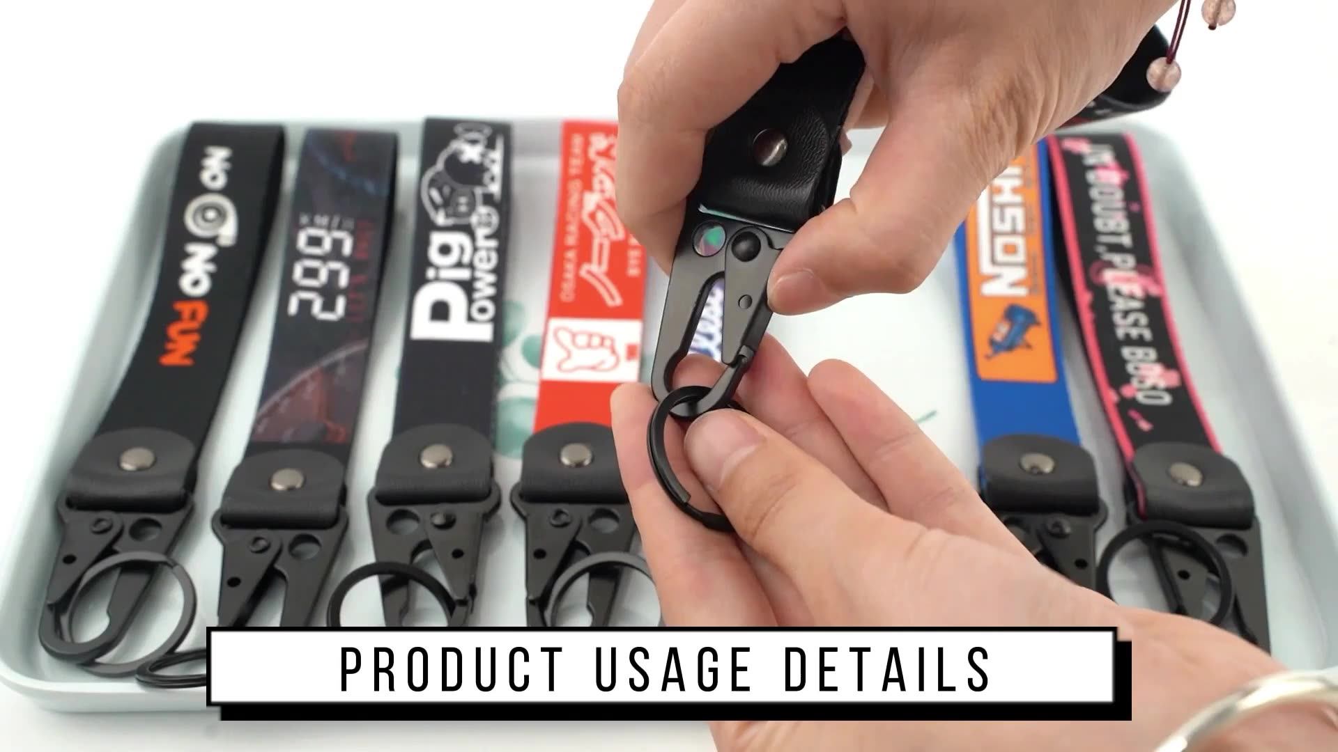 Custom Keychain Lanyard Logo Motorcycle Short Wrist Lanyards Key ...