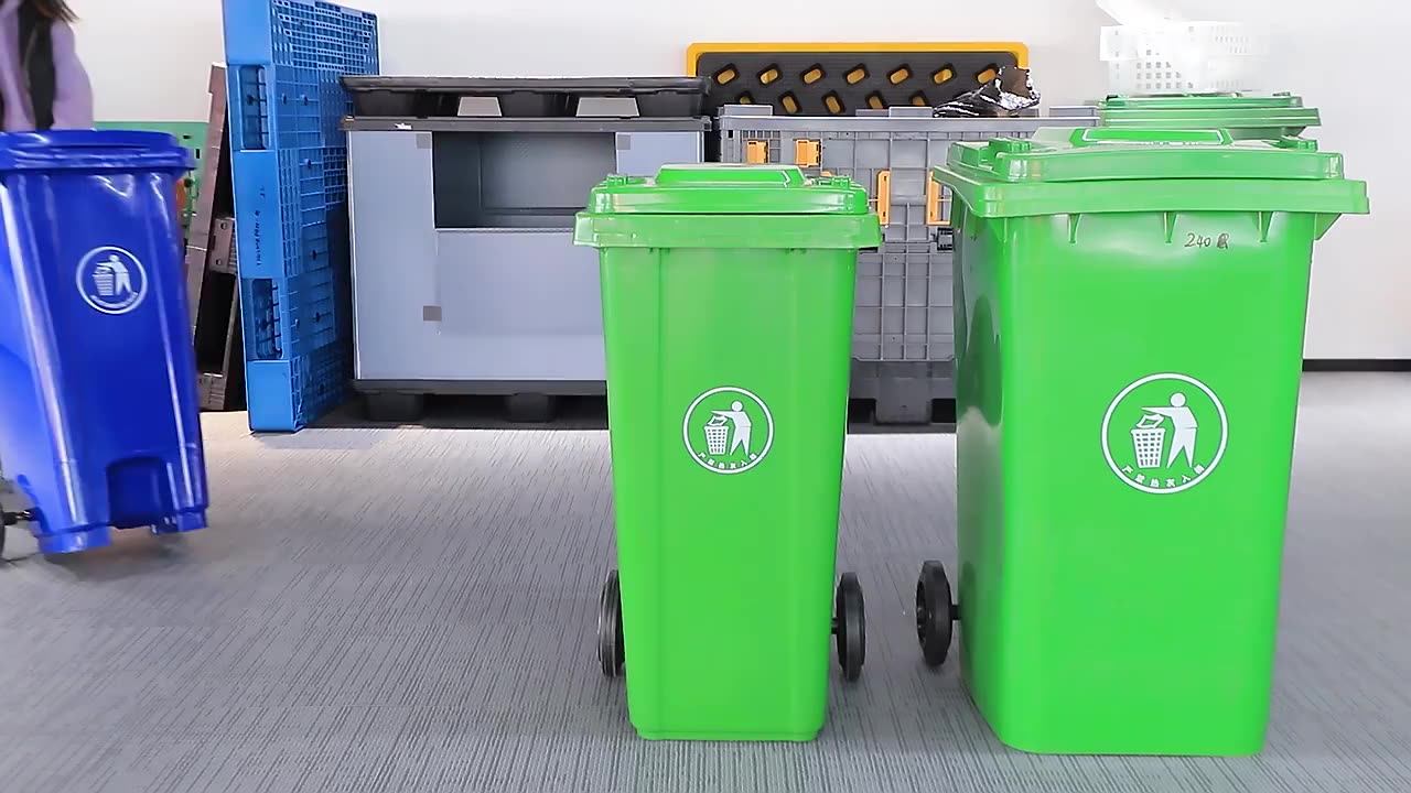 Outdoor 120l 240 360 660 1100 Liter Wheelie Rubbish Bin Pedal Trash Can ...