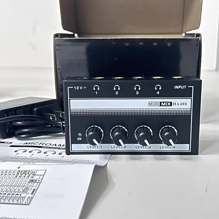 4 Channel Compact Amplifier Ha400 Stereo Separation Mini Amplifier ...