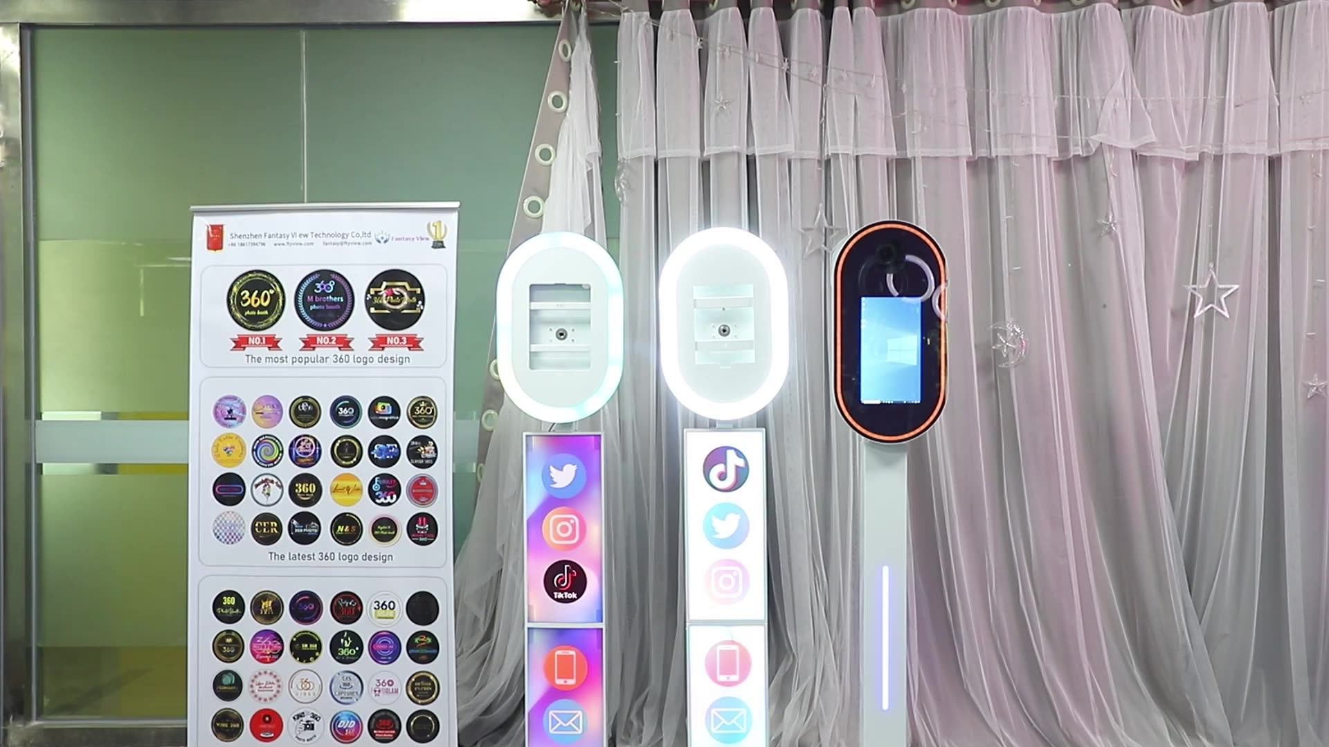 New Split Model 13.3 Inch Selfie Magic Photo Mirror Booth With Camera ...